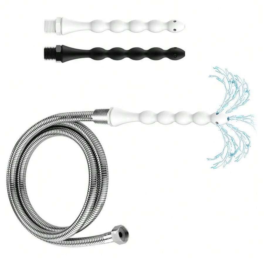 Jouets sexuels Jouets sexuels Dispositif de nettoyage vaginal en silicone à 8 trous, tuyau d'eau ...
