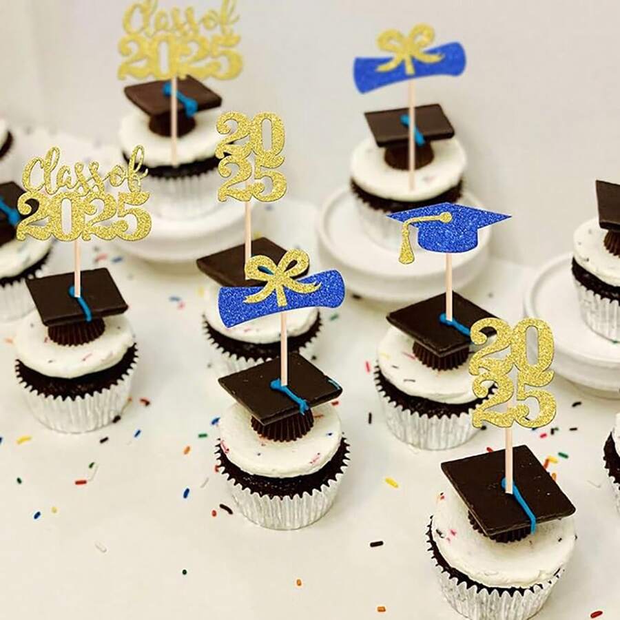 24 pièces Décorations de petits gâteaux avec thème de remise des ...