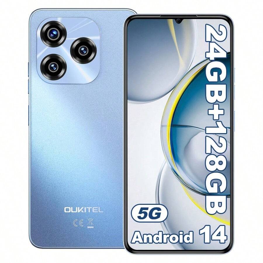 OUKITEL OUKITEL C50 5G Smartphone Unlocked - 24GB+128GB/1TB Expandable ...
