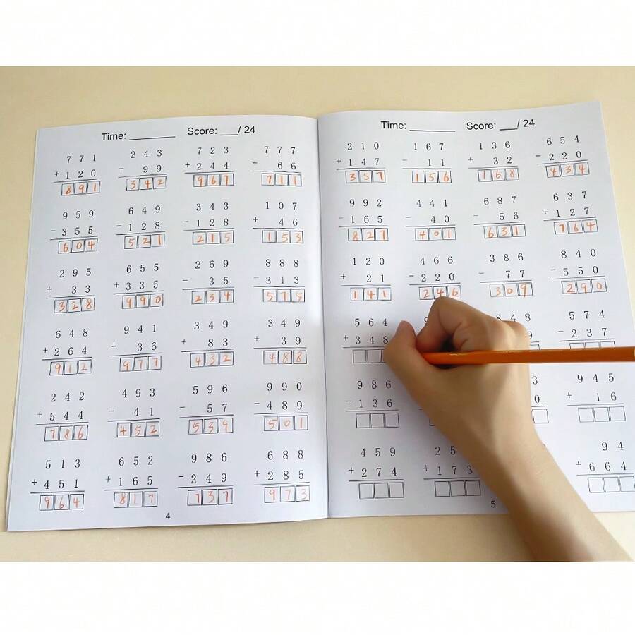 Lachilly 32 Pages Addition And Subtraction Wthin 1000 Learning Math ...