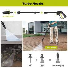 Stream Electric Pressure Washer, 1650W 135 Bar 420L/H Jet Washer Power ...