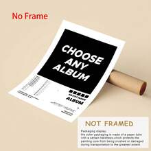 1Pc Custom Framed Canvas Album Poster - Canvas Music Wall Art, Album ...