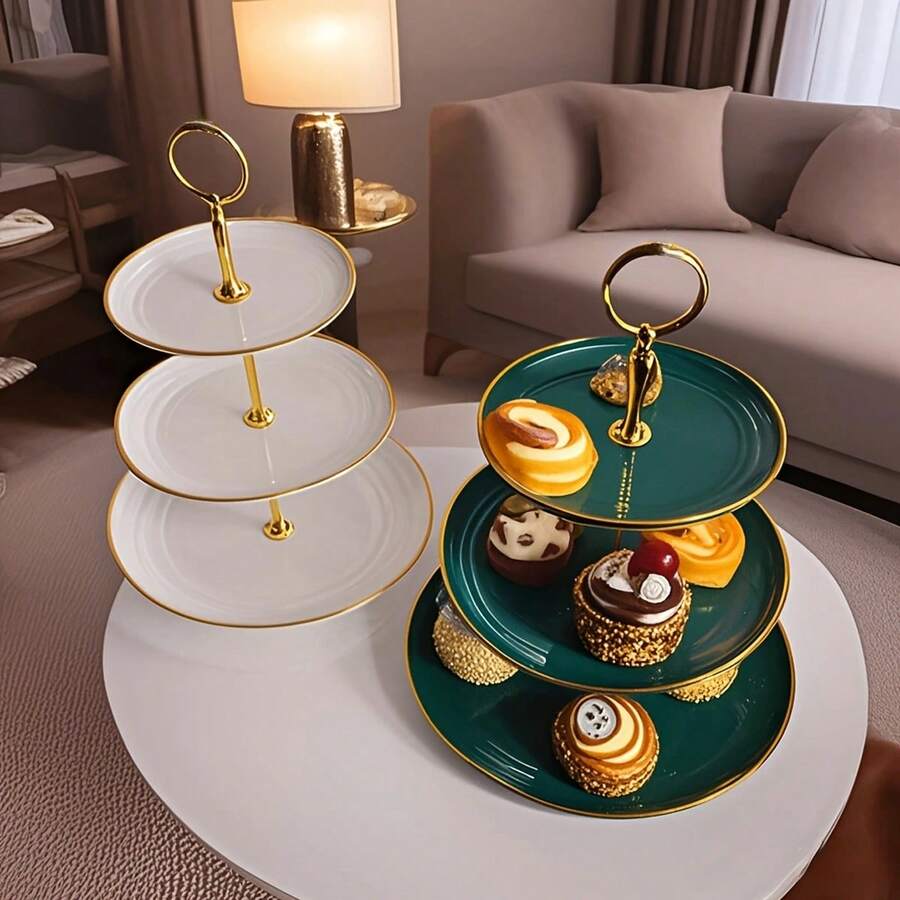 3-Tier Dessert Display Stand, Suitable For New Year Gathering ...