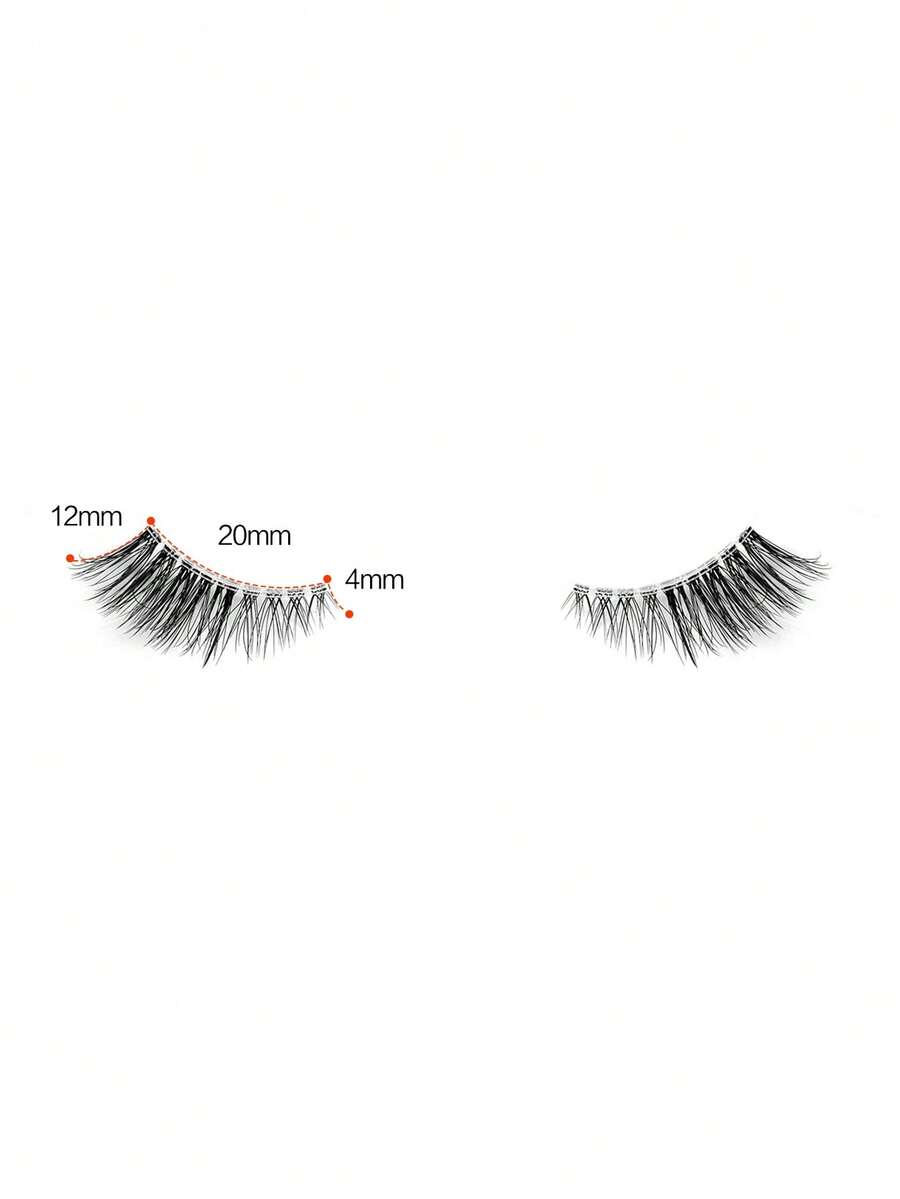 10 Pairs Natural Lashes, 7 Pairs Half Eyelashes Manga Cluster Lashes ...