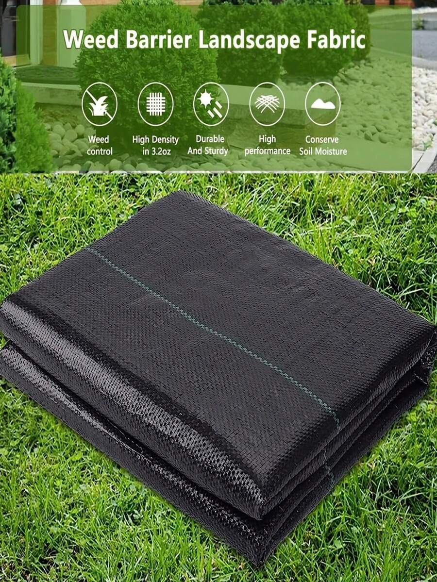 1 Pack,1x20m/787.4inch Garden Barrier Landscape Fabric, Block Fabric ...
