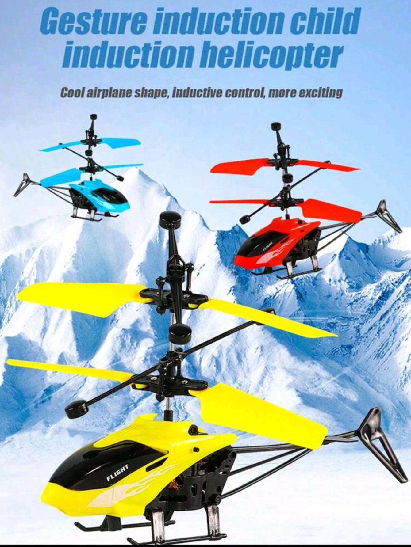 1 Induction Helicopter Toy, Drop Resistant, Rechargeable, Suspended ...