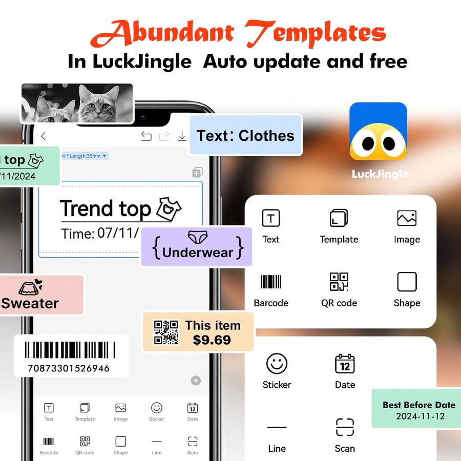 ORICO ORICO-Mini Wireless Label Maker With Wireless And Smartphone App ...