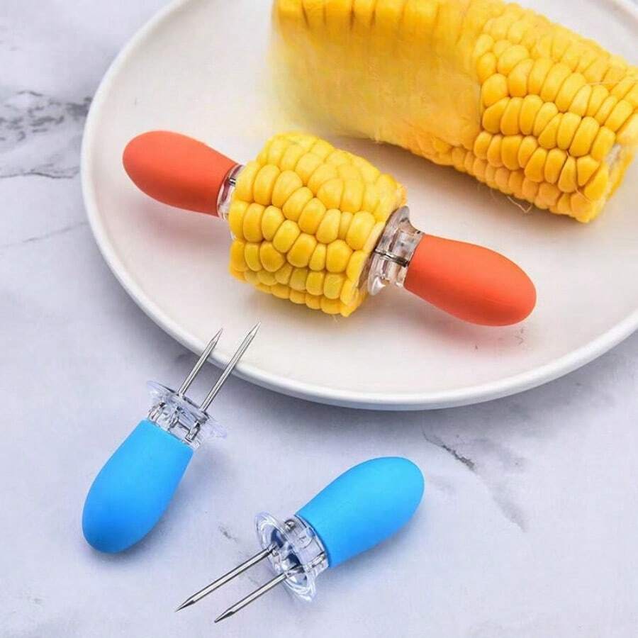Corn Fork Tool Stainless Steel Corn Needle Barbecue Skewer Corn ...