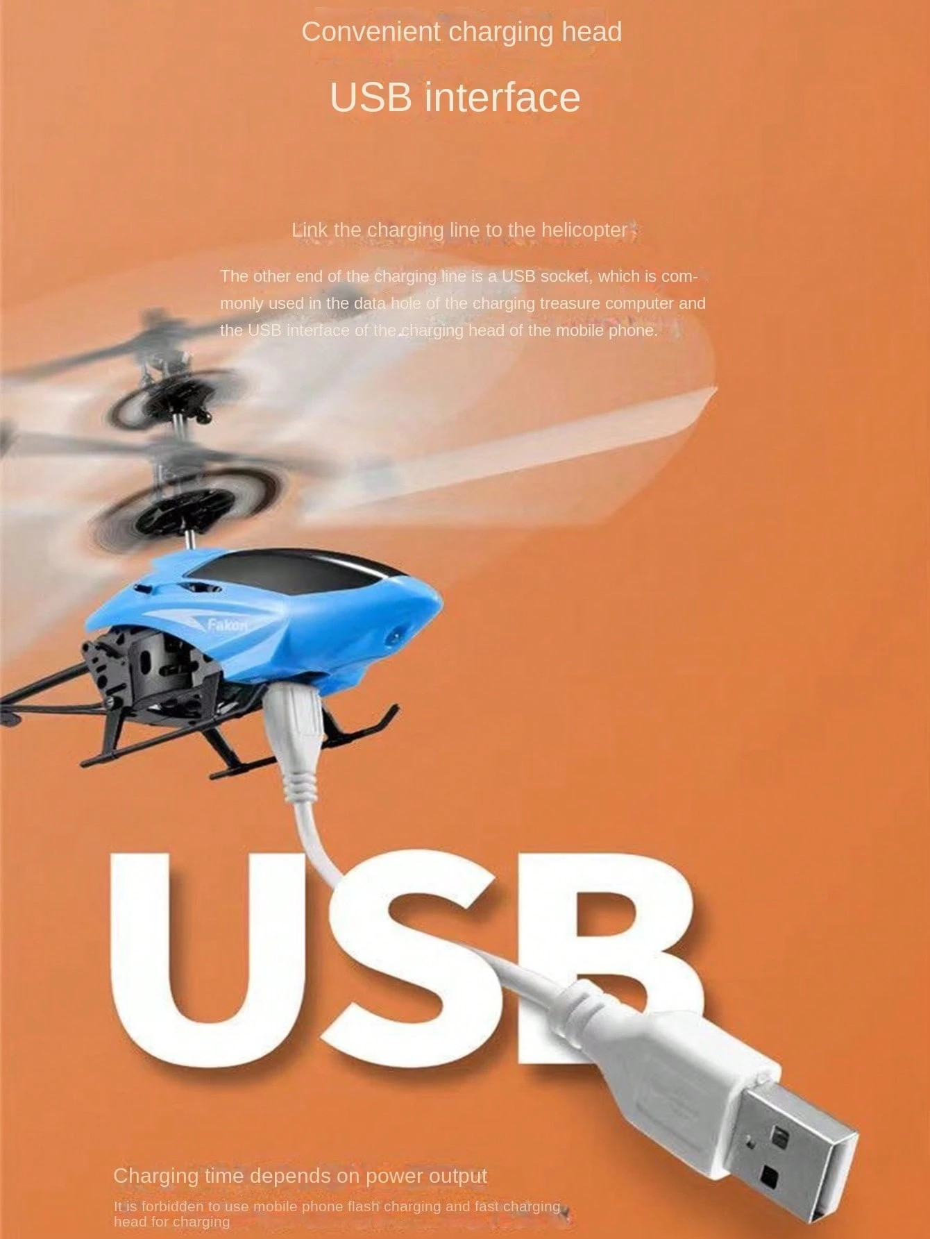 1 Induction Helicopter Toy, Drop Resistant, Rechargeable, Suspended ...