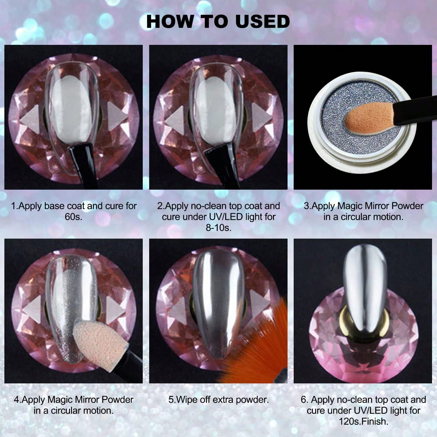 4-Color Solid State Nail Magic Mirror Powder, Internet Famous And ...