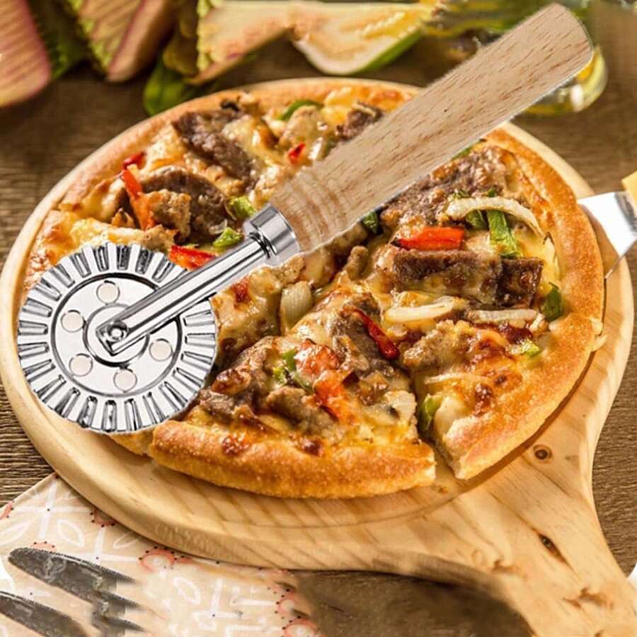 Kitchen Pastry Cutter Crimping Wheel, Manually Operated Wavy Edger ...