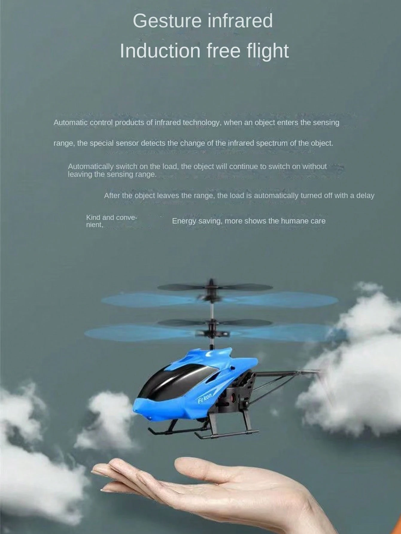 1 Induction Helicopter Toy, Drop Resistant, Rechargeable, Suspended ...