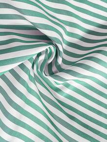 Women's Striped Print Loose Casual One-Shoulder Tie-Waist Dress, Random ...