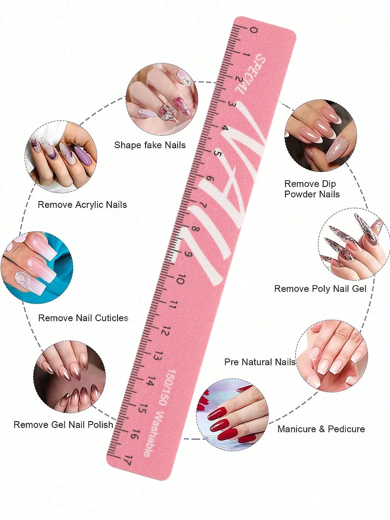 Nail File , Bulk Emery Board Nail Files For Acrylic Nails And Natural ...