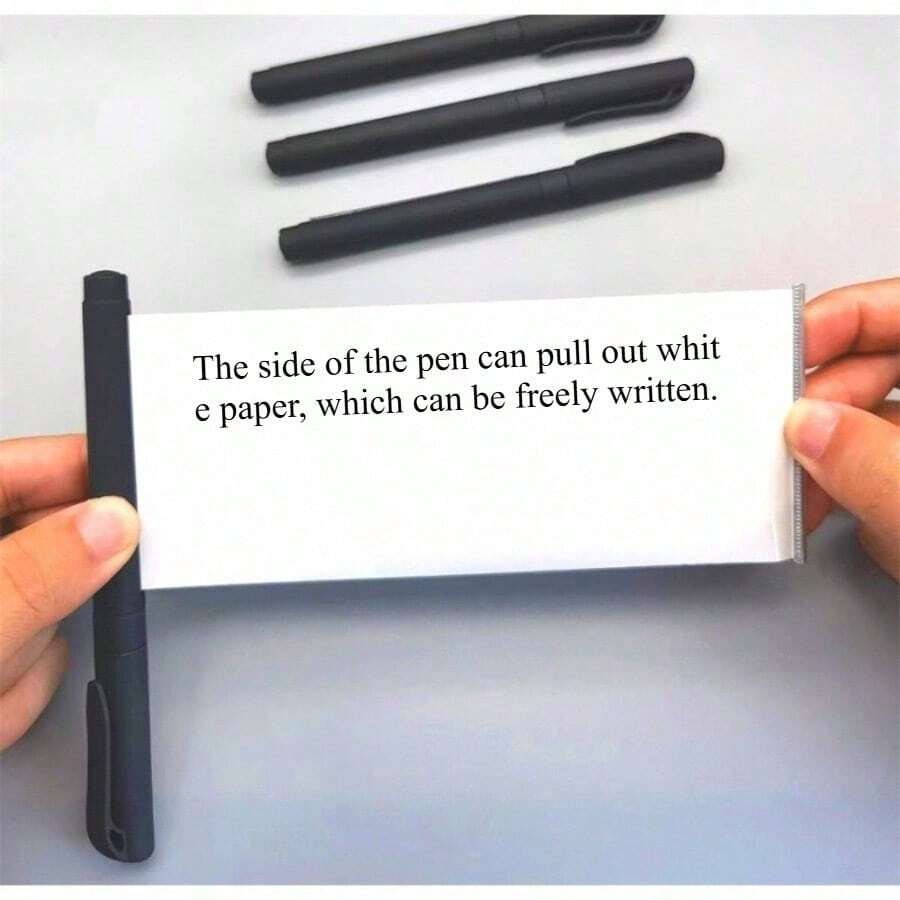 1pc Reusable Fountain Pen With Retractable Cheat Sheet, Plastic ...