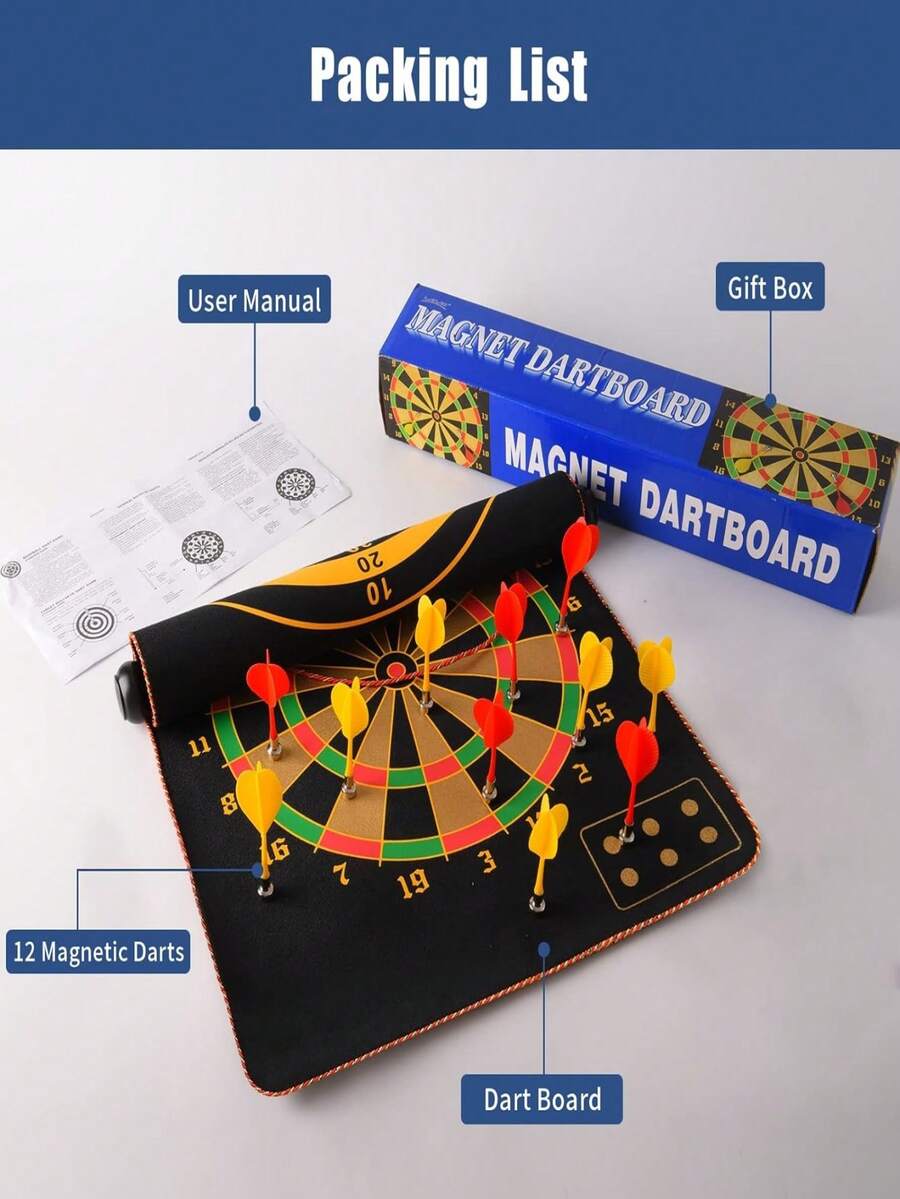 Magnetic Dart Board For Adults, 12 Magnetic Darts, Easter Gift Basket ...