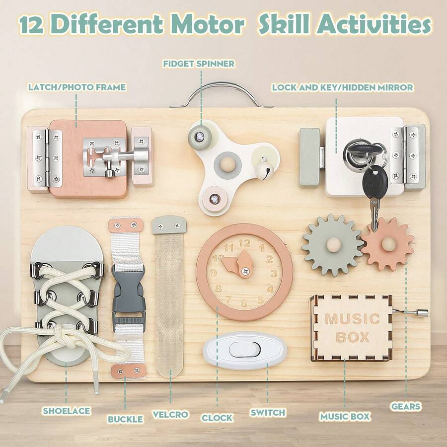 joyreal Motor Skills Boards (Ages 1 To 3) – Montessori Activity Boards ...