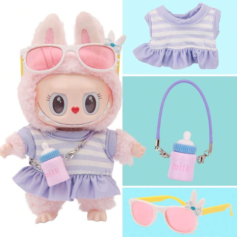 New Product - Cute Outfit, Sunglasses And Accessories For Labubu Plush ...