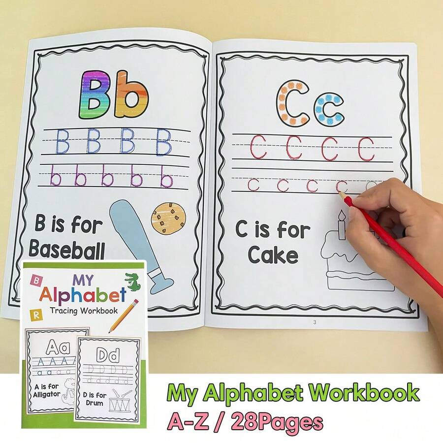 Lachilly 26 אותיות מעקב חוברת עבודה למידה מוקדמת של ילדים אלפבית אנגלית ...