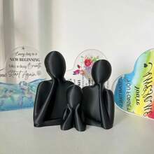 1 Stück Dekofigur Familie aus 3 Personen, gemütliche Trio Statue - für ...