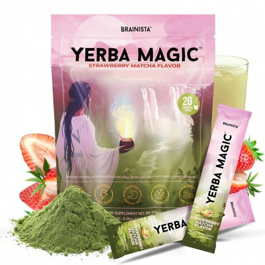 Yerba Magic | Yerba Mate Instant Tea Powder | Peach Mango Flavor | 30 ...
