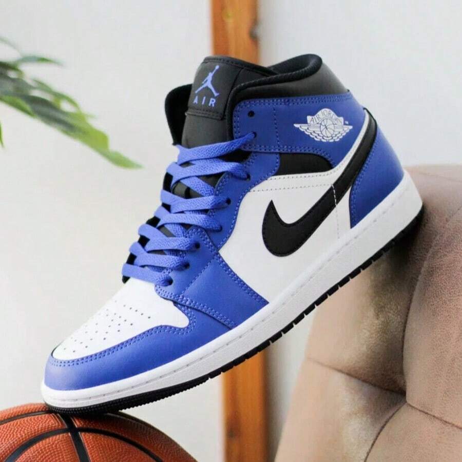 Nike Nike Air Jordan 1 Mid Game Royal DQ8426-402 Men's Fashion Sneaker ...