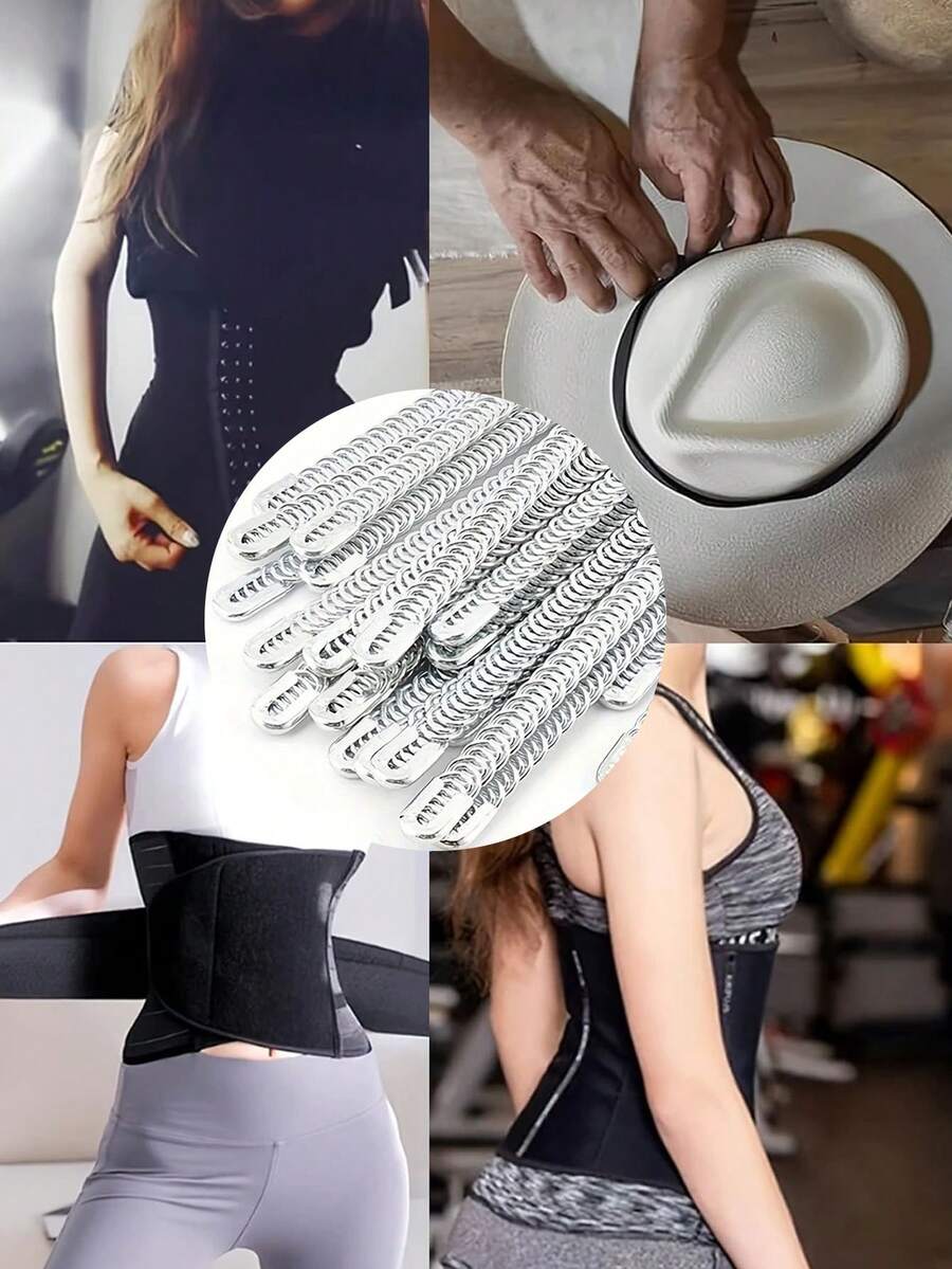 10-Pack Spiral Steel Boning Rods, Flexible Metal Corset Stays For ...