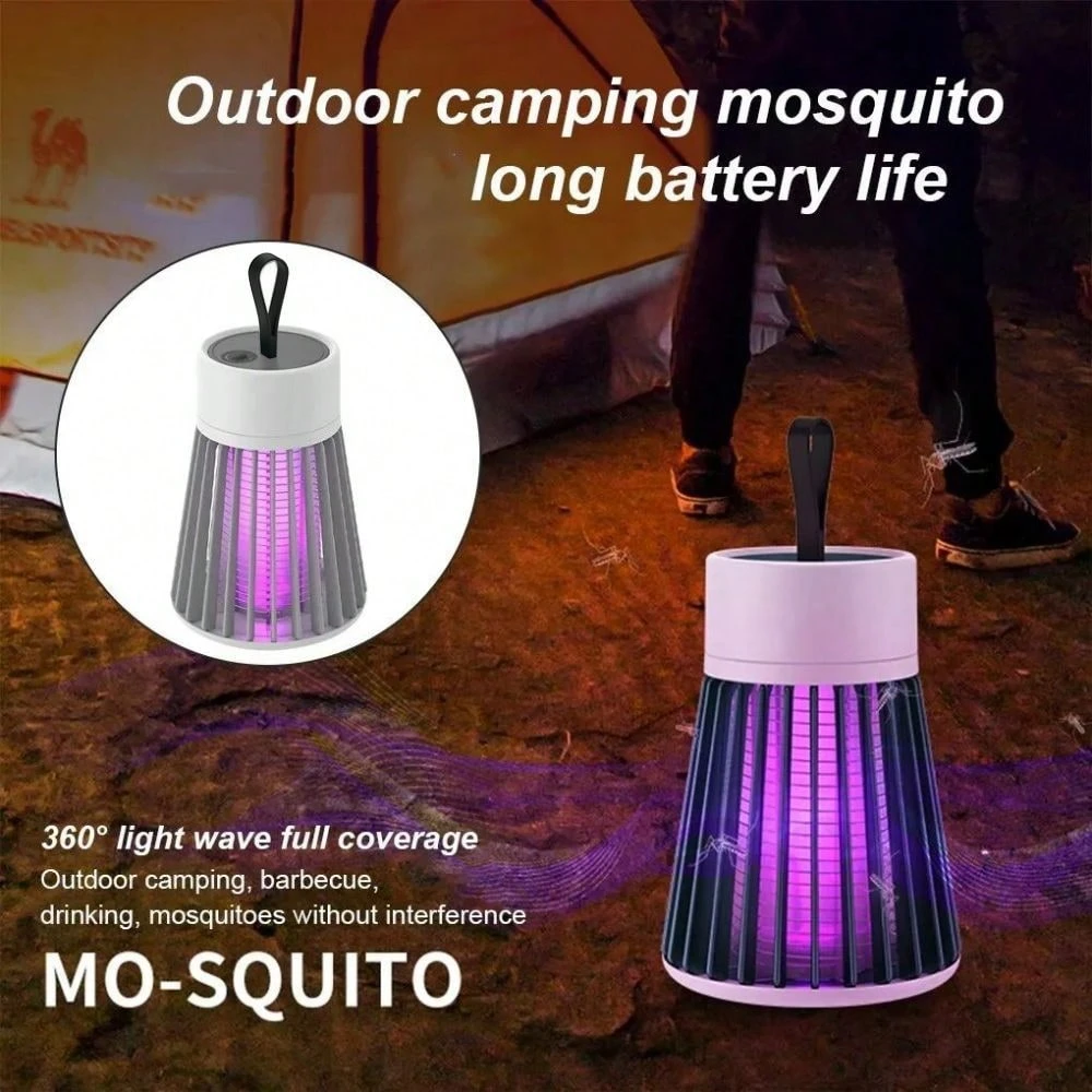 Portable Electric Mosquito Zapper With Purple Night Light, Mosquito And ...