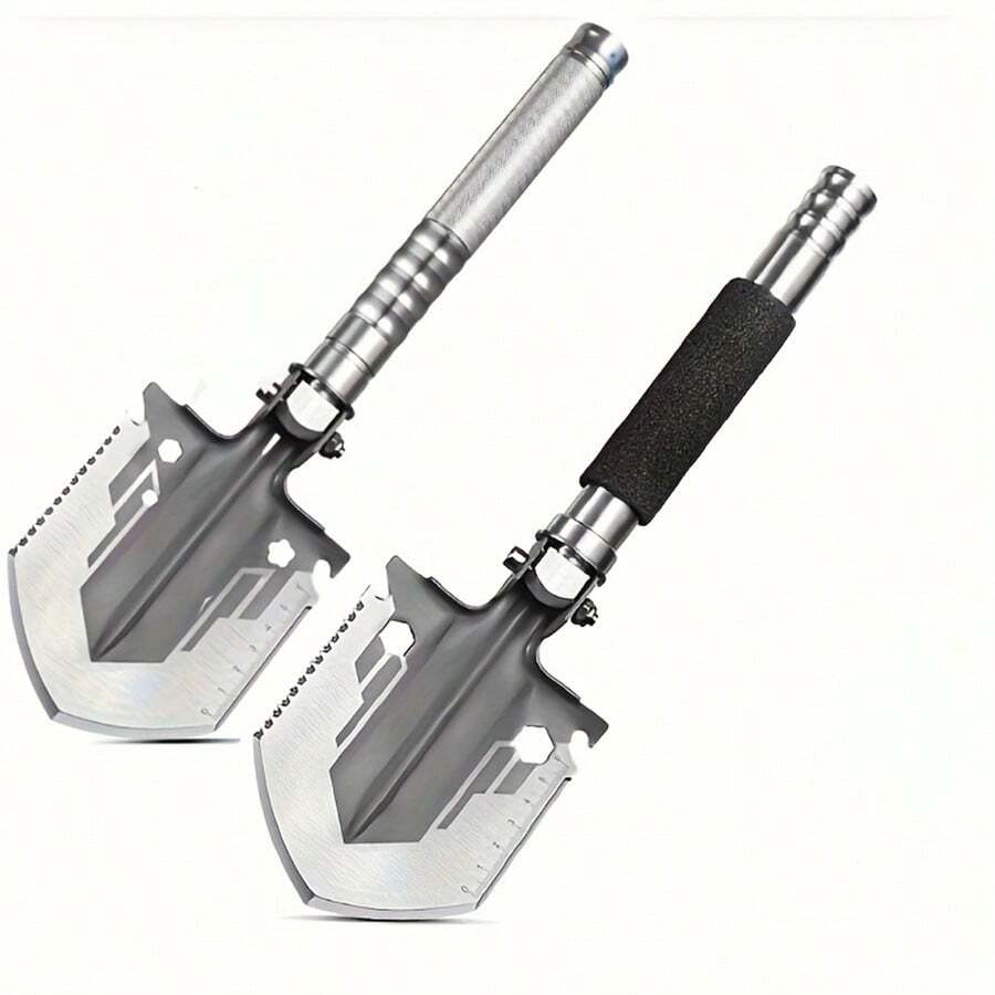 Folding Survival Shovel, Multi-Purpose Camping Shovel, High-Carbon ...