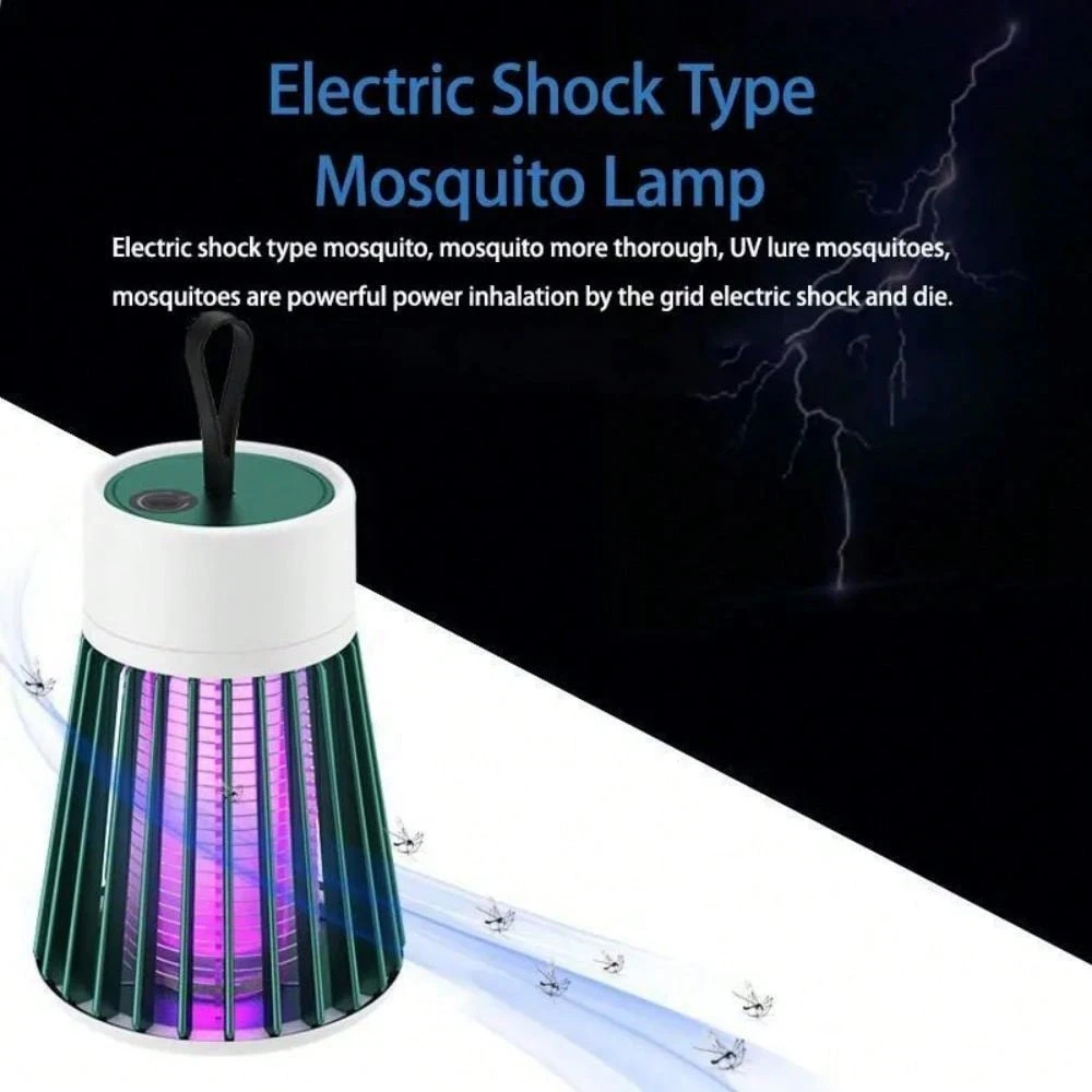 Portable Electric Mosquito Zapper With Purple Night Light, Mosquito And ...
