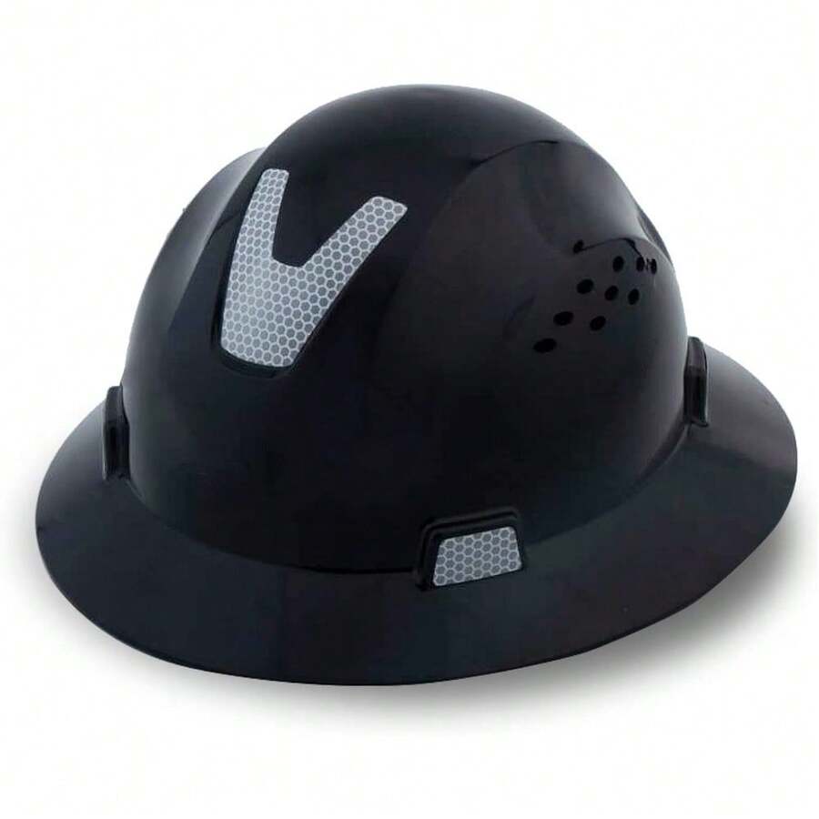 Local Warehouse-Full Brim Hard Hat Safety Helmet Vented ANSI Z89.1 ...