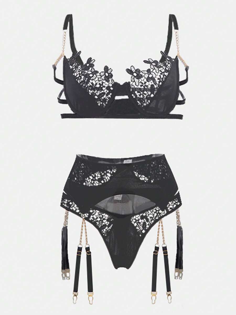 Sexy Lingerie Women's Bra Blue Slim Fit Holiday Party Wild Camisole Set ...