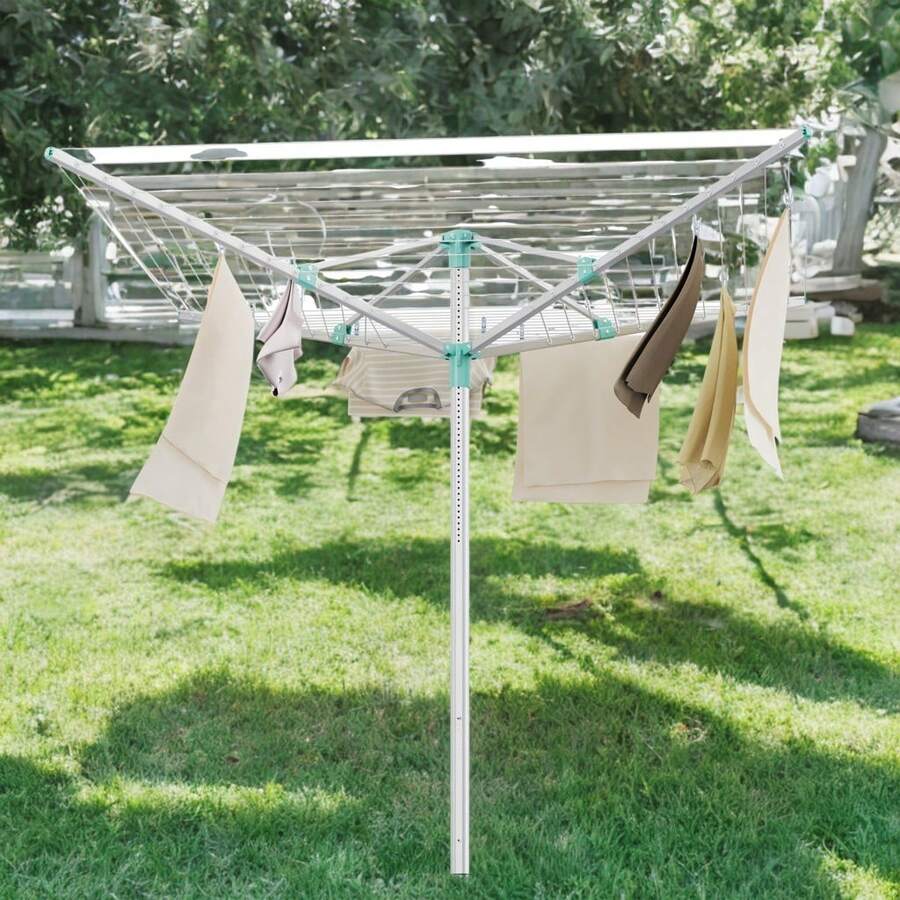 SONGMICS Umbrella Drying Rack, Retractable Outdoor Drying Rack, Height ...