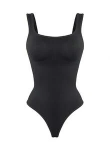 Seamless Women Thong Shapewear Bodysuit Tummy Control Abdomen ...