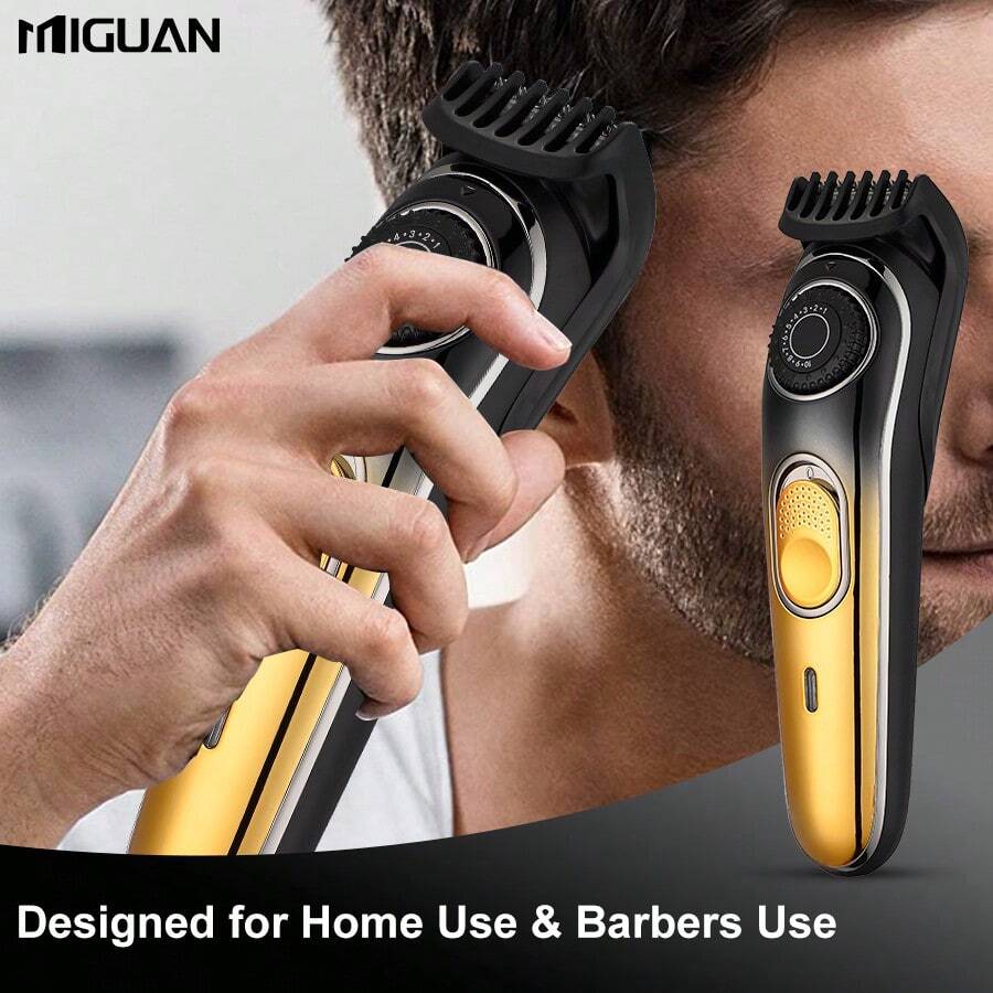 Set di rasoi professionali e rifiniture per capelli per uomo - Tagliacapelli senza fili per ...