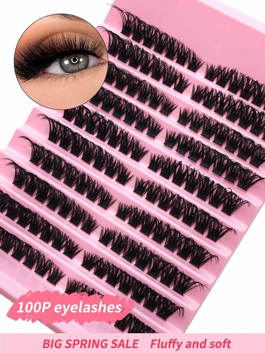 10 Pairs Natural Thick, Fluffy And Curly False Eyelashes, Dramatic ...