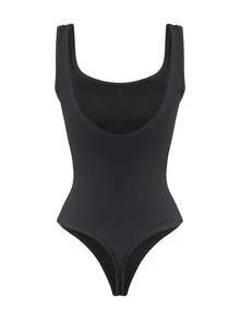 Seamless Women Thong Shapewear Bodysuit Tummy Control Abdomen ...