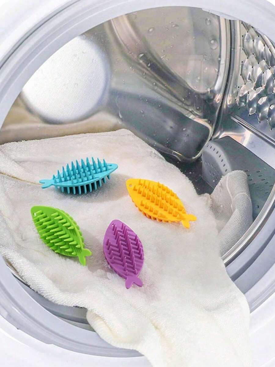 Soft Rubber Fish Shaped Washing Ball, Household Laundry Machine ...