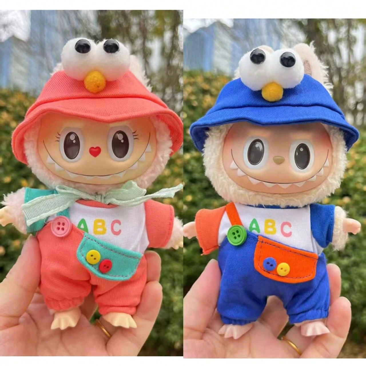 [Clothes Only]17cm Labubu Pendant Blind Box Labubu Doll Keychain Labubu ...