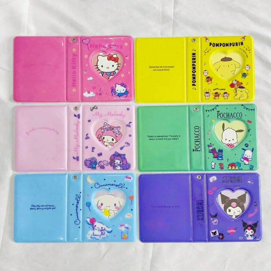 Sanrio 1Pc Sanrio Kawaii Photo Album Hello Kitty Kuromi Cinnamoroll My ...