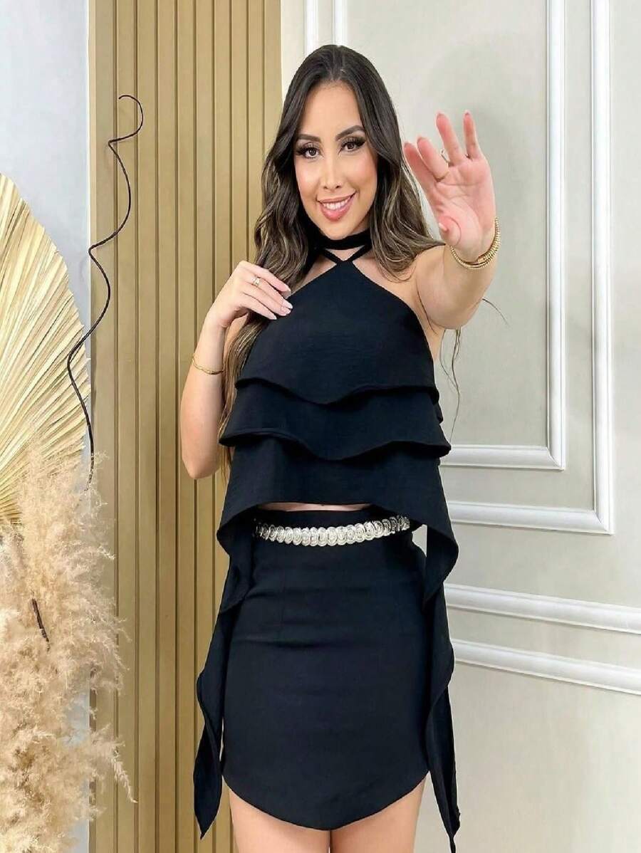 Blusa Bata Com Babado 2025 | SHEIN Brasil