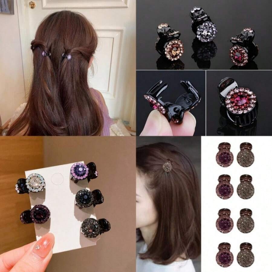 Braided Hair Women's Hair Clips Elegant And Cute Mini Hair Clip Set ...