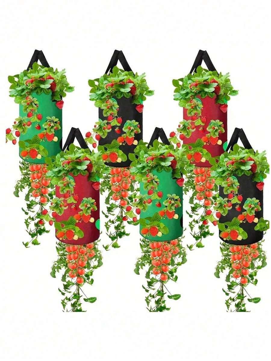Creative Upside Down Tomato Planting Bag, Multi-Layer Vertical Tomato ...