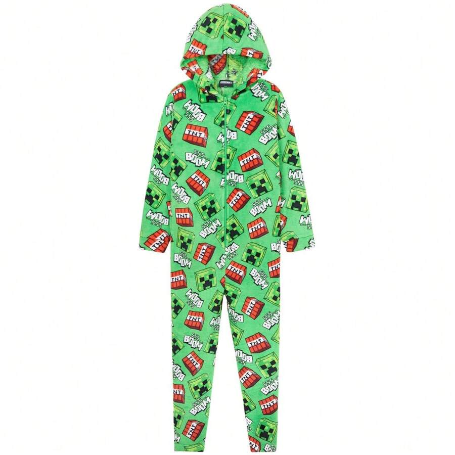 Minecraft Pijama de una sola pieza | Moda de Mujer | SHEIN México