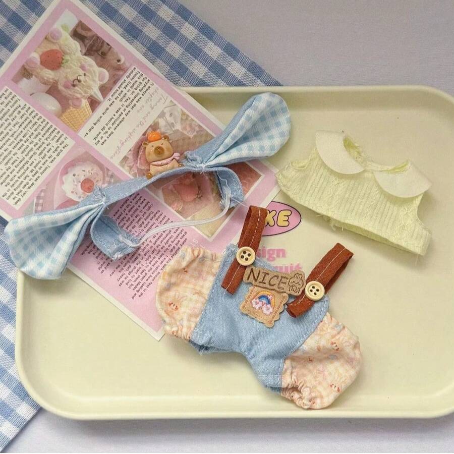 LABUBU Blind Box Party Doll Outfit, LABUBU Plush Doll Cowboy Hat And ...