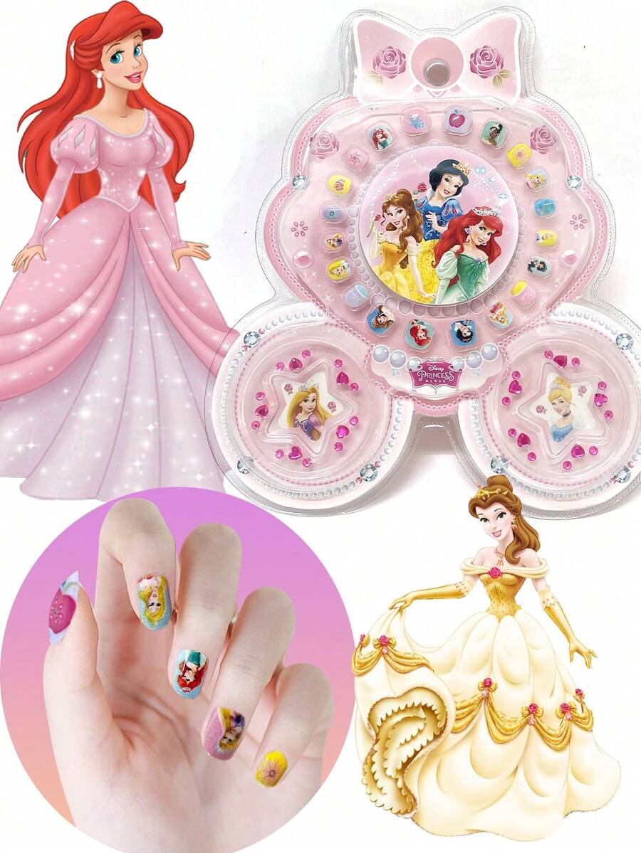 Disney Disney Princess Children's Sticker Girl Cartoon Nail Sticker ...