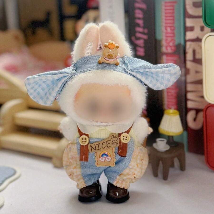 LABUBU Blind Box Party Doll Outfit, LABUBU Plush Doll Cowboy Hat And ...