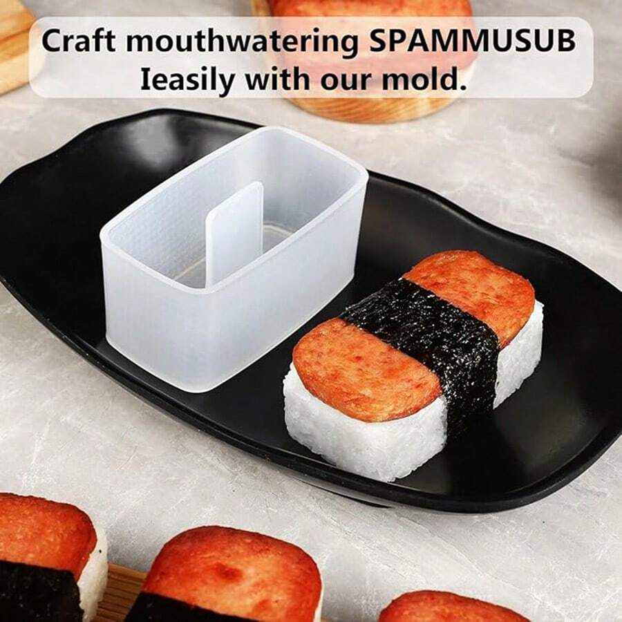 Musubi Mold Kit Musubi Maker Press 2 Packs Met Luncheon Meat Slicer En ...