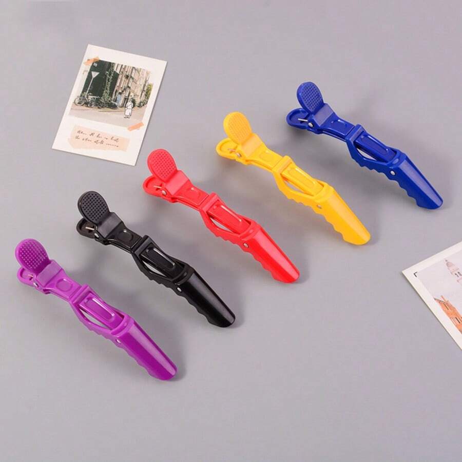 5pcs Crocodile Hair Clips, New Material Hair Partition Positioning Clip ...