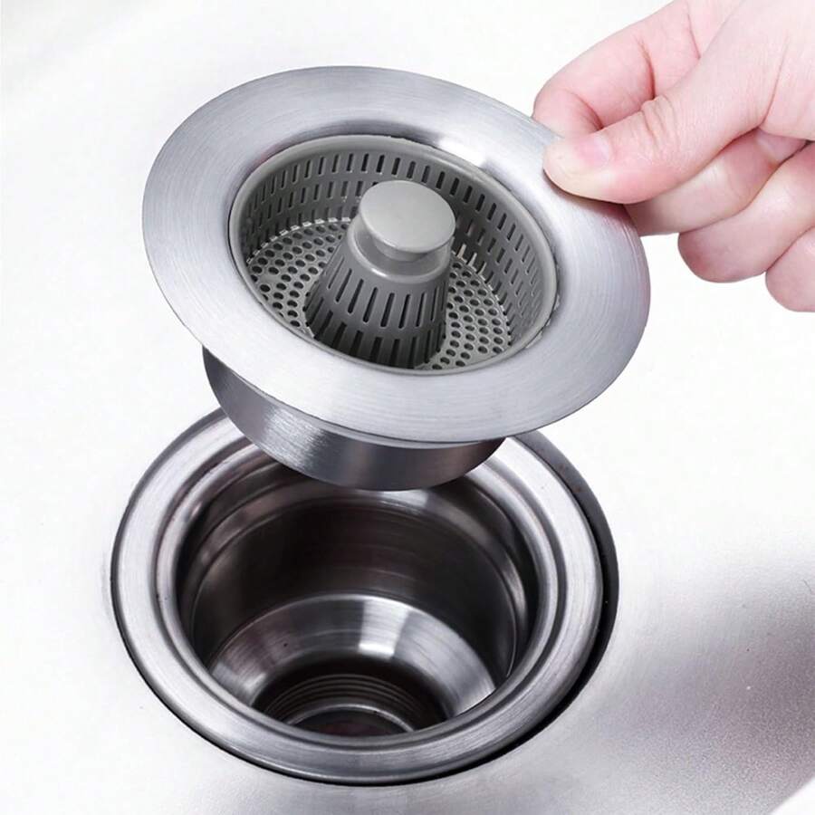 Dual-Layer Spring Filter, Sink Drain, Anti-Clogging Kitchen Sink ...